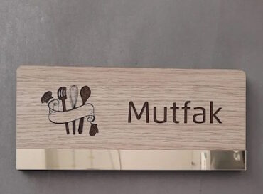 Klasik MDF Serisi Mutfak Kapı İsimliği